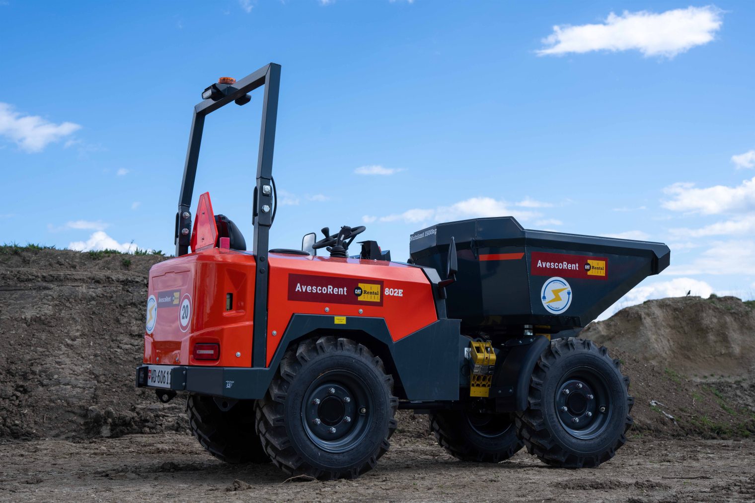 Mieten Sie Raddumpers 800Lt / 1,5T - E-power - Avesco Rent